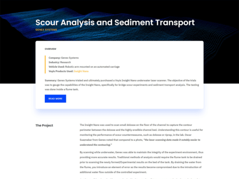 Spool and Hub Metrologies with Dynamic Laser Scanning - Voyis - DOF