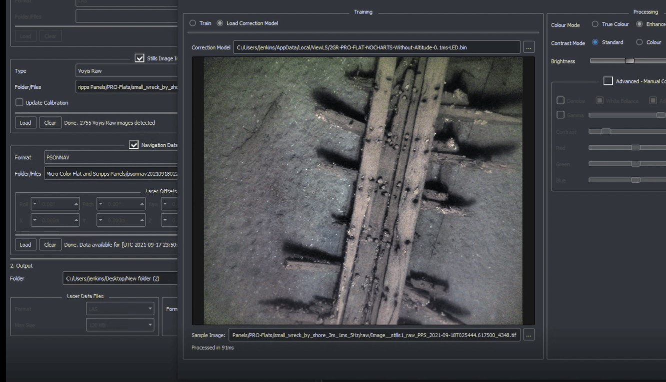Colour Imaging Series Data Processing Software Voyis